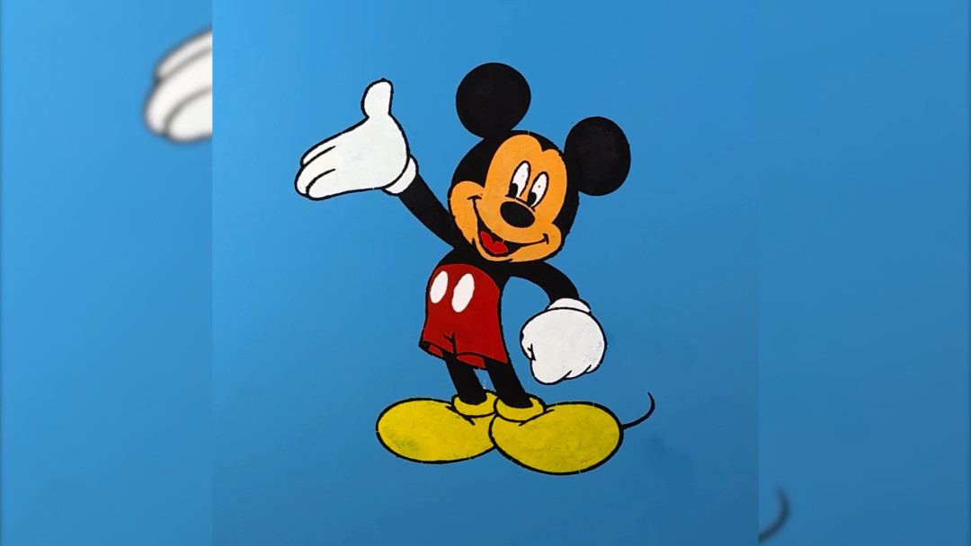Mickey Mouse Wall Painting
