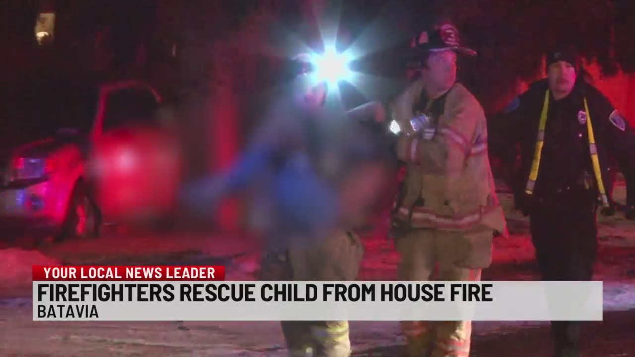 Firefighters rescue child from house fire in Batavia