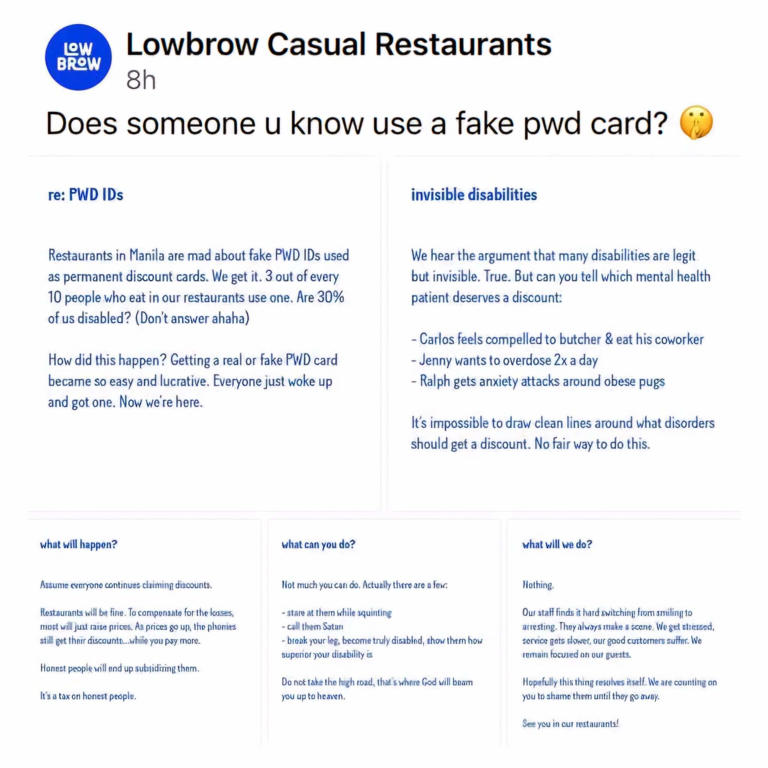 Restaurant group apologizes for statement on 'invisible' disabilities ...