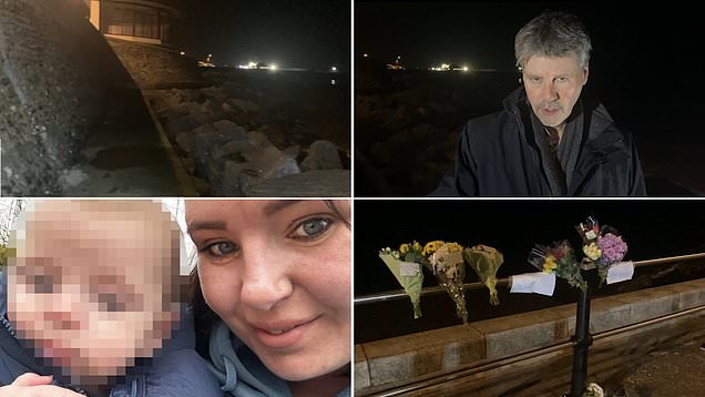 Nick Craven reports from Suffolk beach where young mother drowned