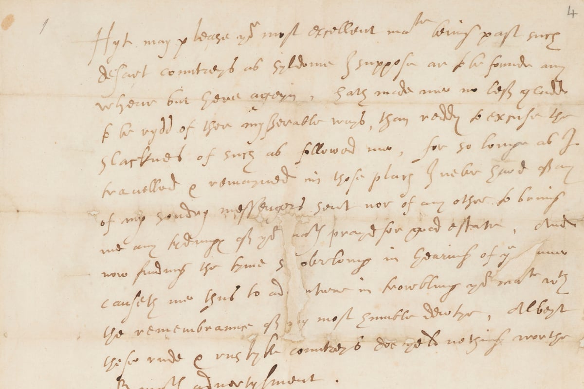 Rare letter to Elizabeth I from possible love interest sold for £32,700