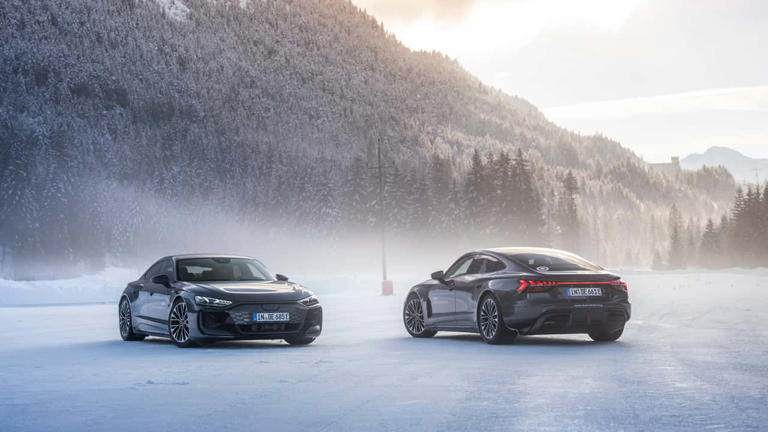 On Ice, the 2025 Audi RS E-Tron Is an Exercise in Patience