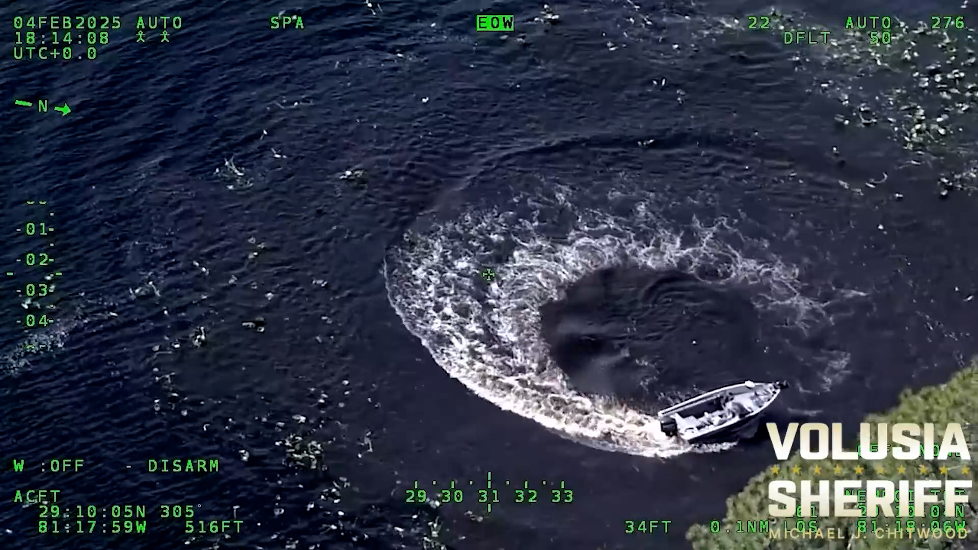 Unresponsive man rescued from boat spinning out of control on Florida lake