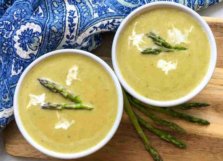 Low Carb Instant Pot Creamy Asparagus Soup
