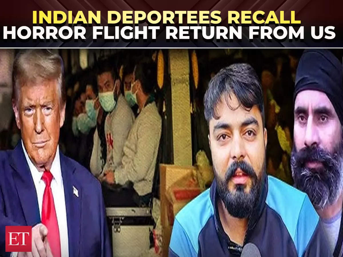 Trump US Deportation | Indian deportees recall horror flight return ...