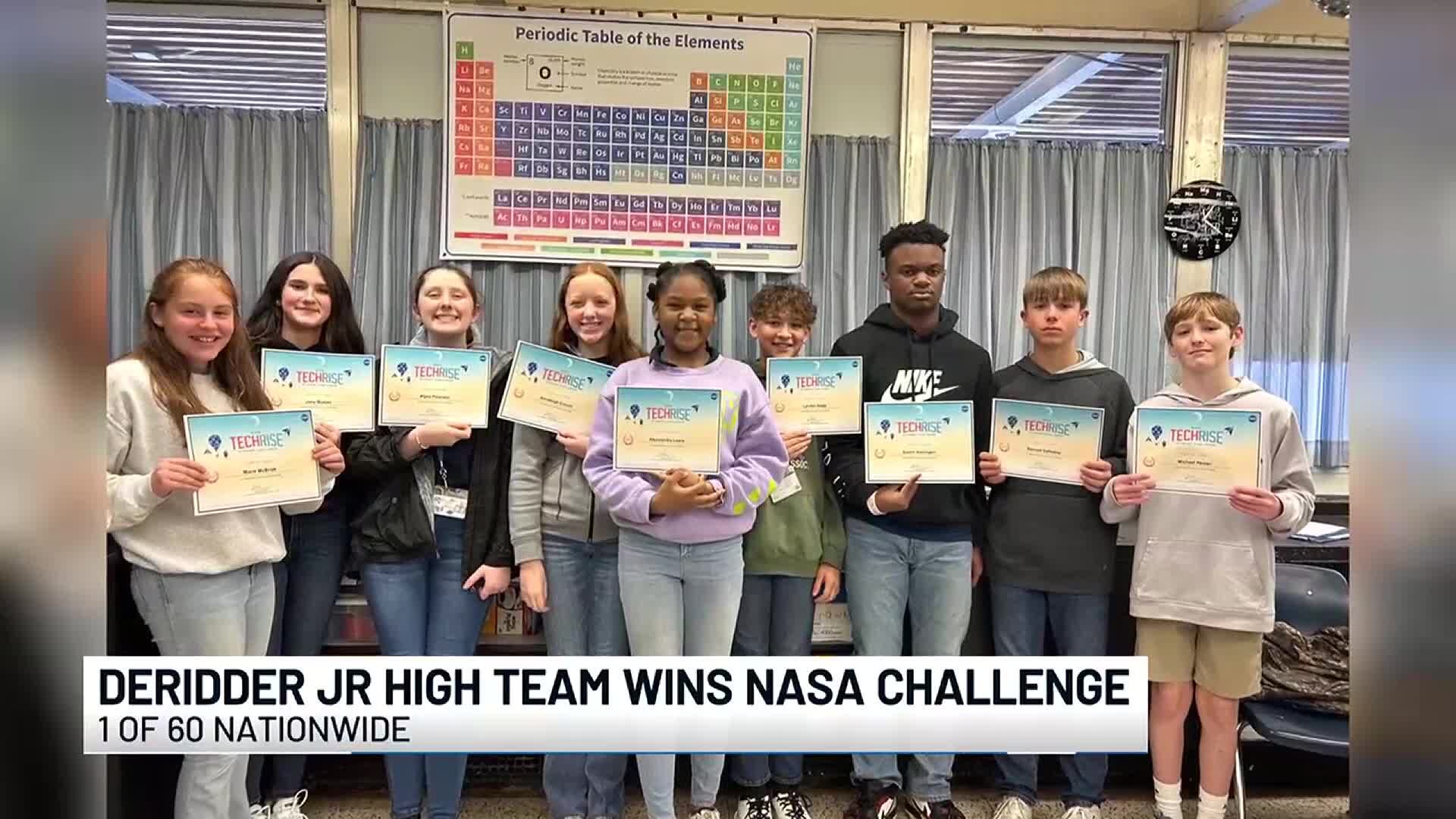 DeRidder Junior High team one of NASA’s challenge winners