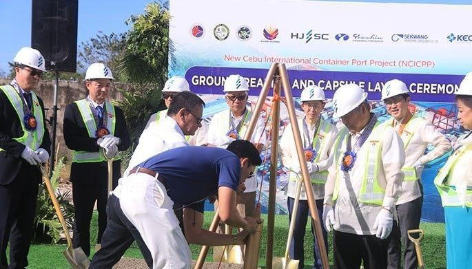 Groundbreaking held for new Cebu international container port