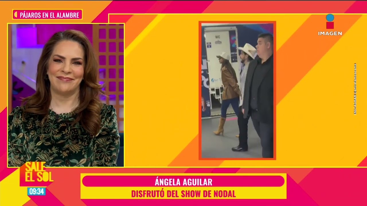 VIDEO: ¡Ángela Aguilar llega RUBIA al cierre de Nodal en la Feria de ...