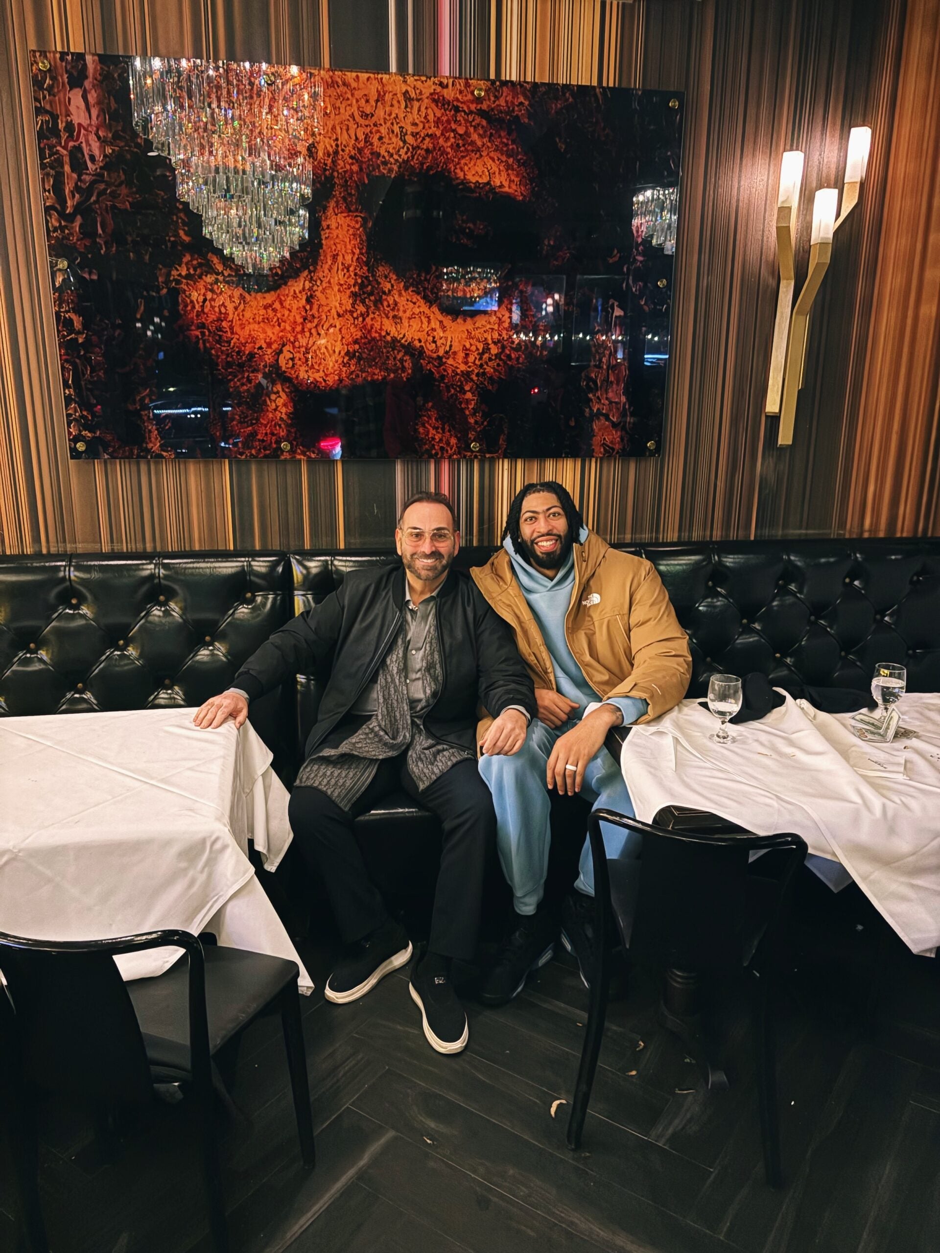 Anthony Davis visited a popular Boston Italian restaurant for dinner