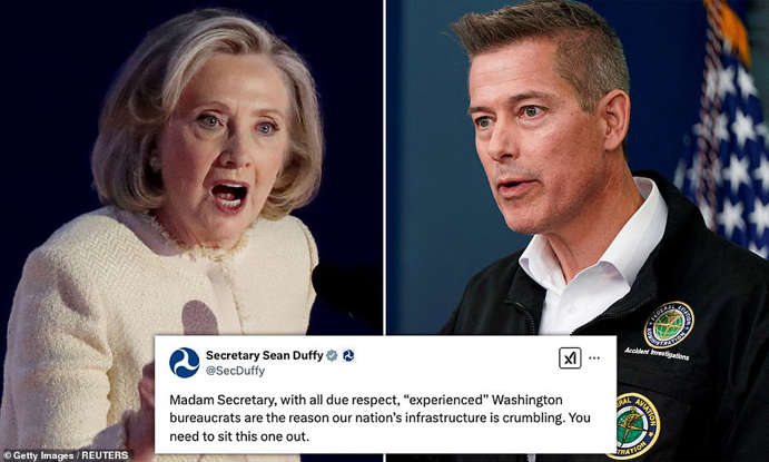 Transportation Sec. fires back at Hillary Clinton over DOGE criticism Transportation Sec. fires back at Hillary Clinton over DOGE criticism