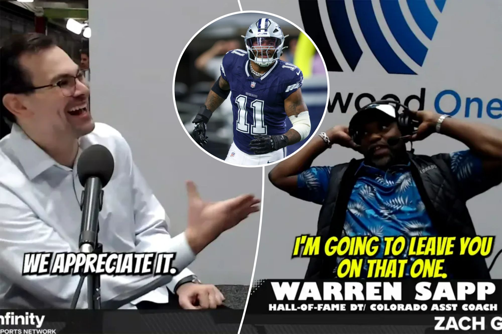 Warren Sapp bizarrely walks out of Super Bowl interview after Abdul ...