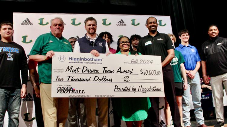 Longview football wins $10,000 for school's athletic department