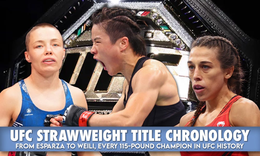 UFC women's strawweight title history: Joanna Jedrzejczyk, Rose ...