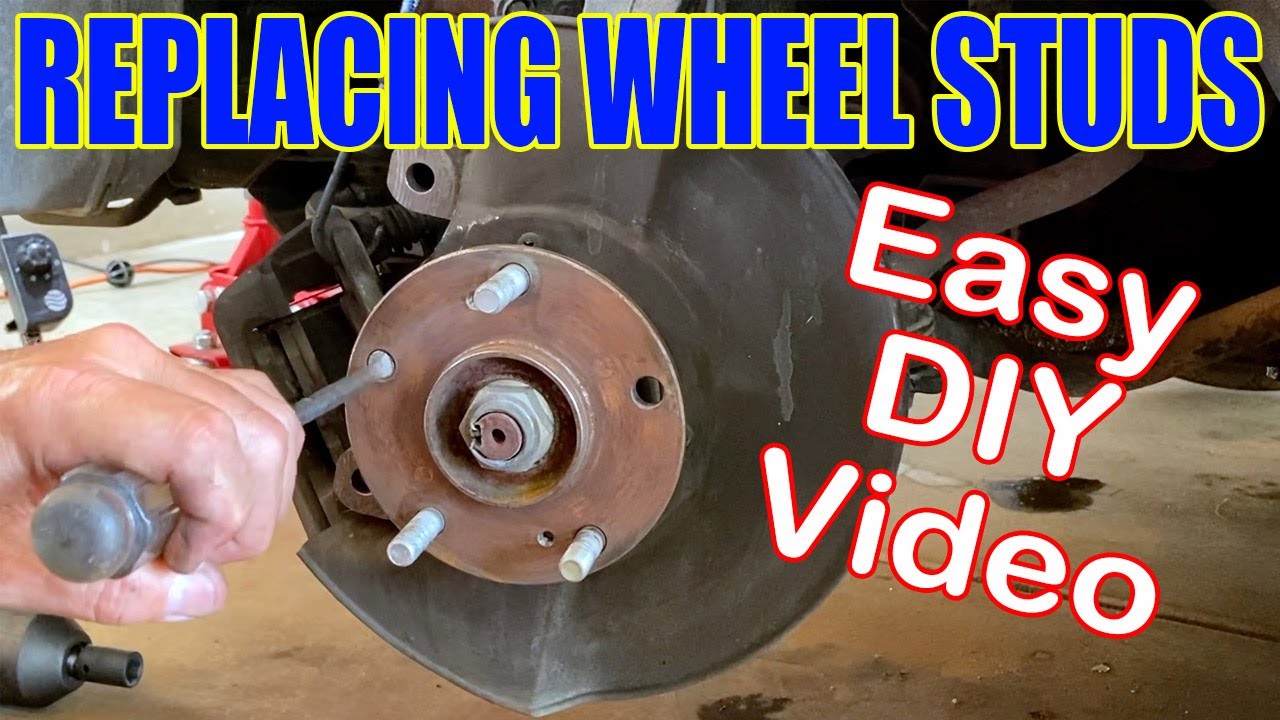 How to replace a broken wheel stud (lug bolt)