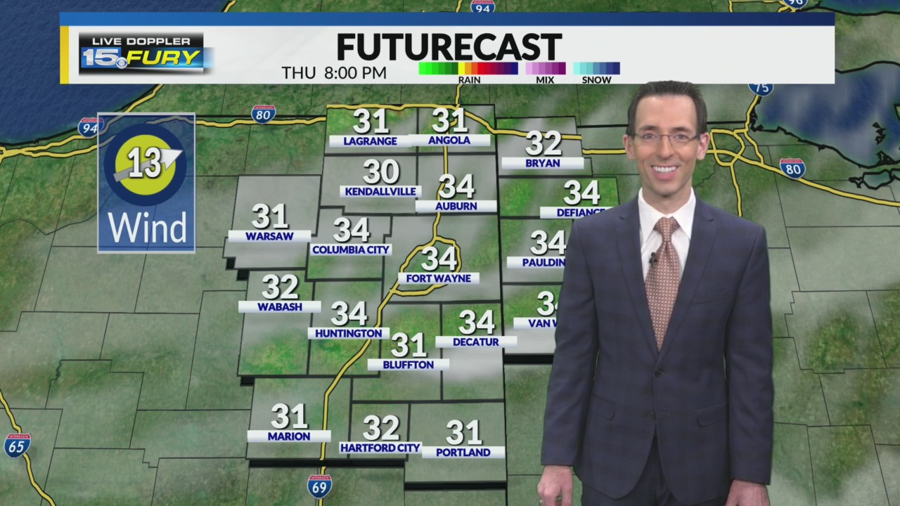 A mostly cloudy Friday coming