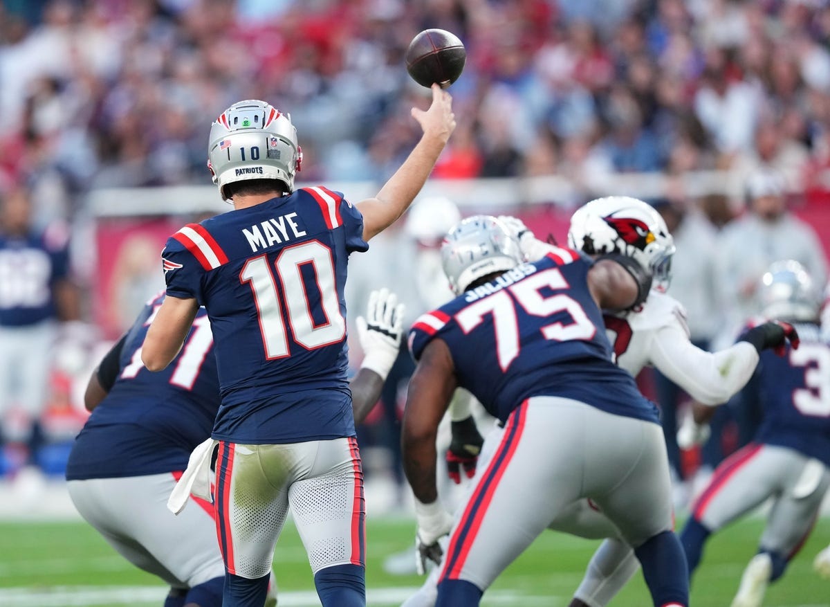Patriots QB Drake Maye identifies traits of perfect wide receiver