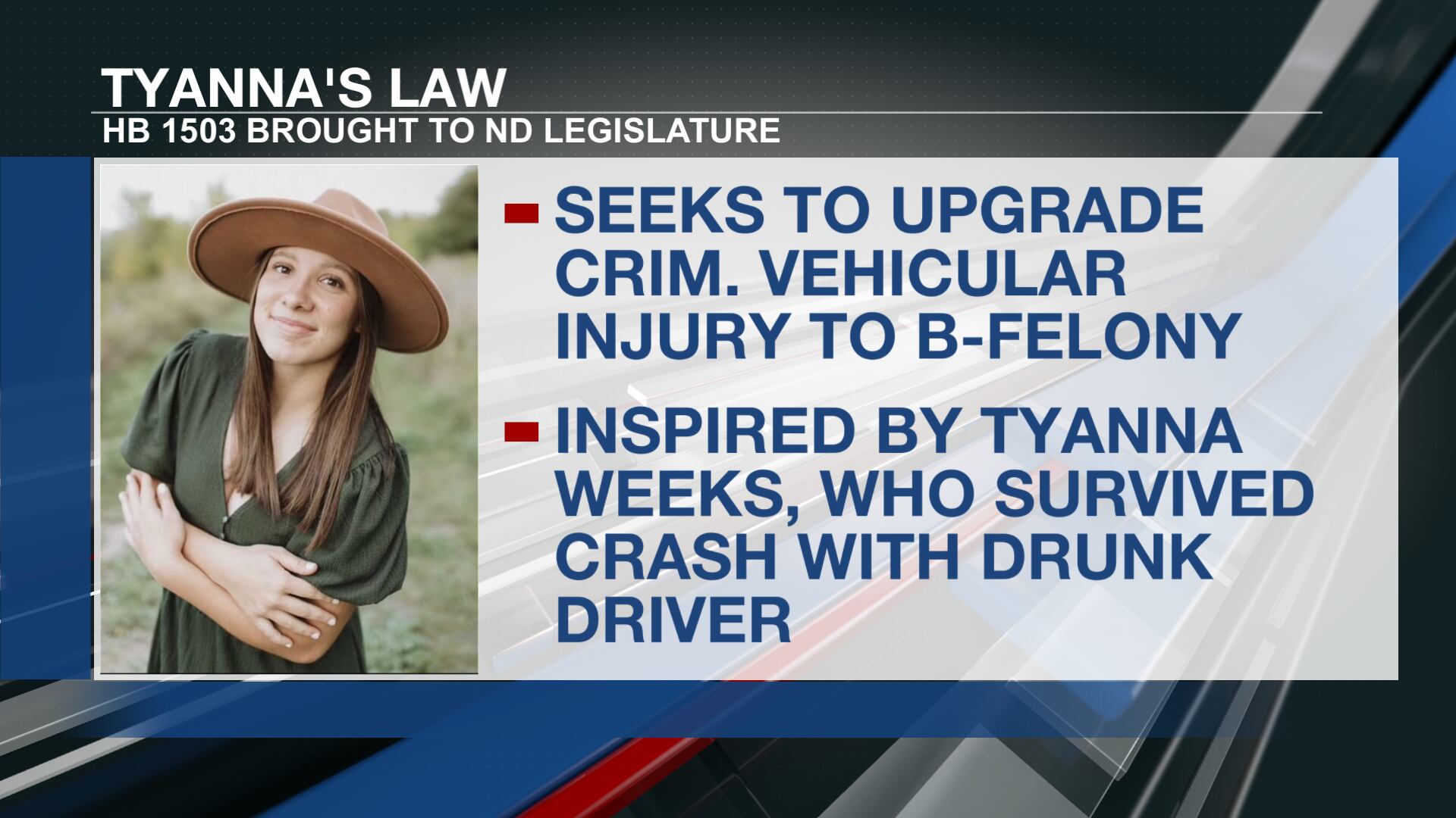ND lawmakers hear testimony on ‘Tyanna’s Law’