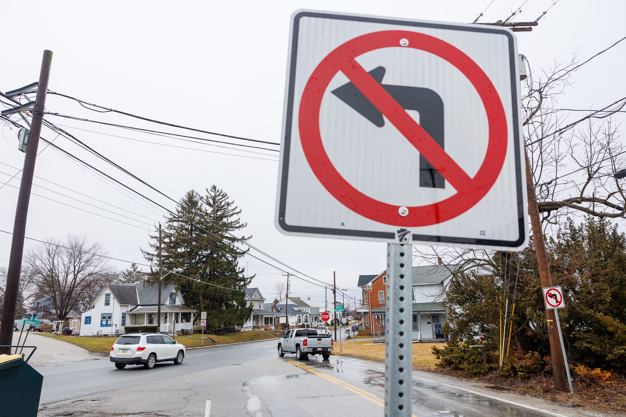 Left turns now prohibited from Black Rock Road on one of Hanover's ...