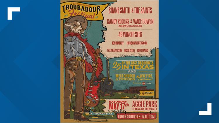 Music, BBQ lineup for 2025 Troubadour festival announced