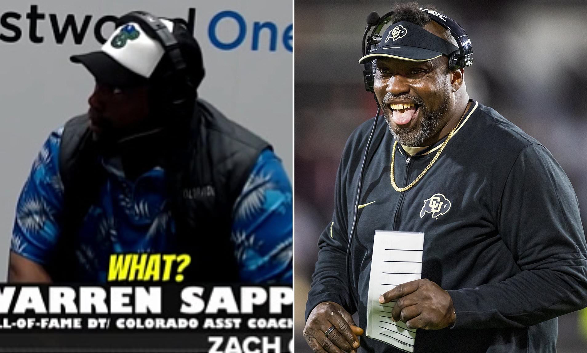 Ex-NFL star Warren Sapp storms out of interview at the Super Bowl after ...