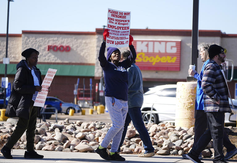Thousands of Denver-area King Soopers grocery store workers go on strike