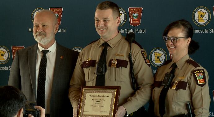 MN Trooper receives Exceptional Service Award for his part in stopping ...