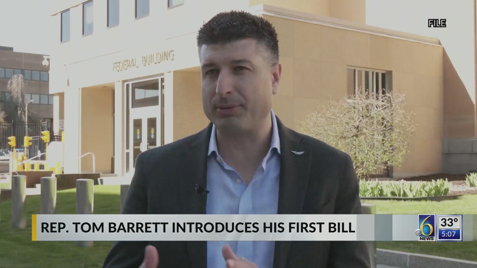 Rep. Tom Barrett introduces his first bill