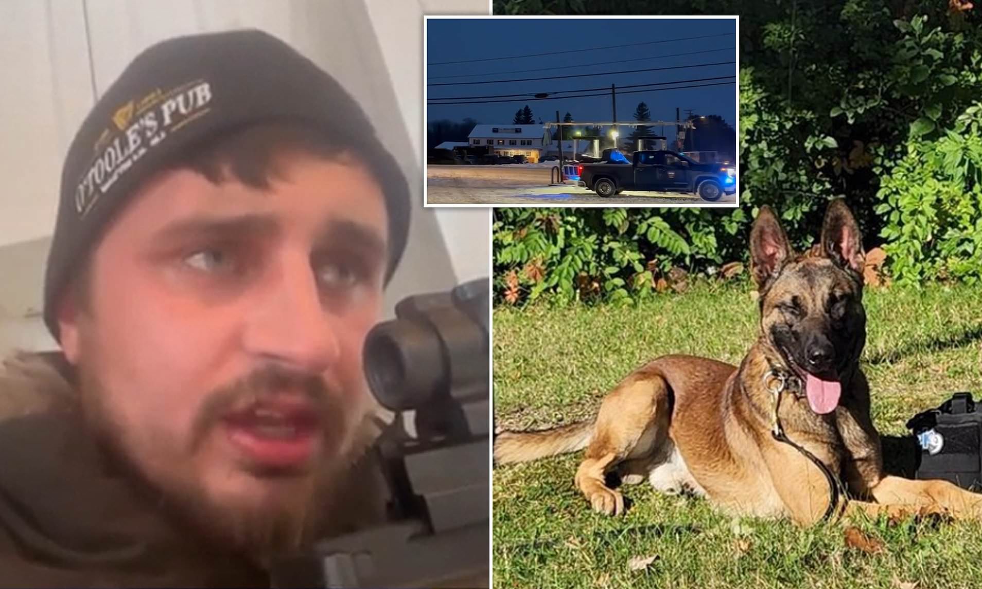 Maine shooter posts chilling live stream before killing police K9