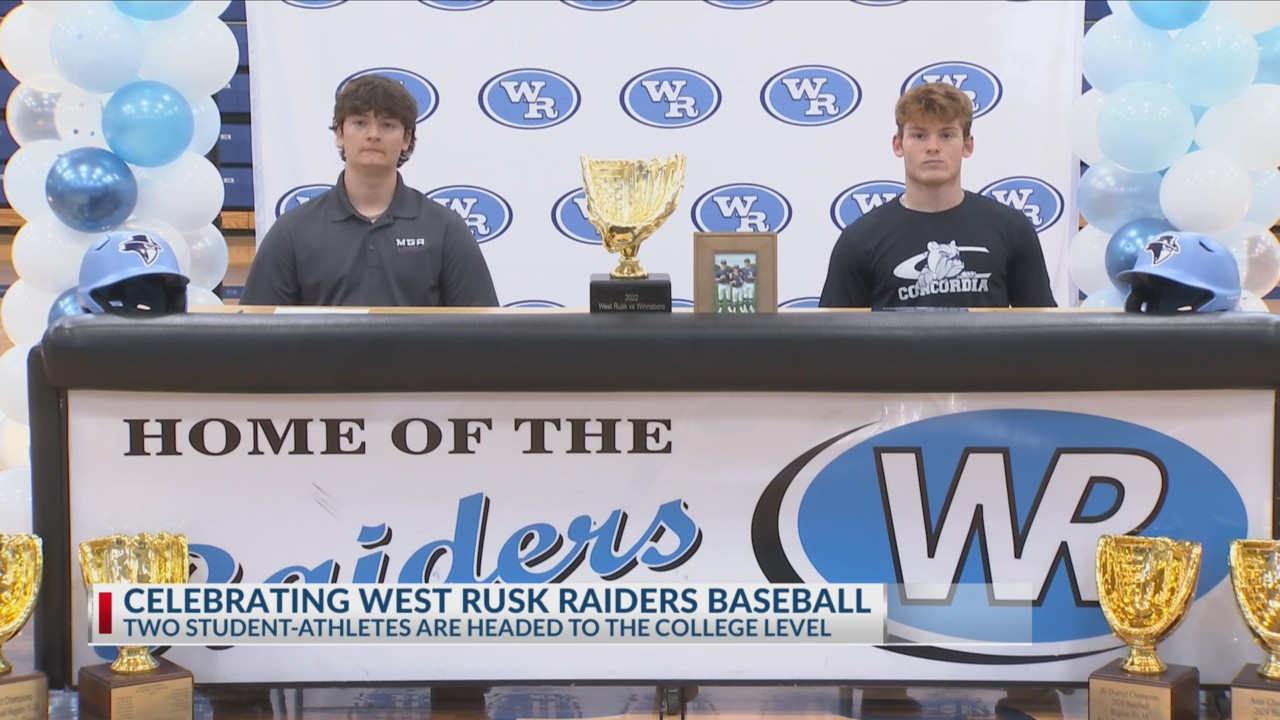 2025 West Rusk Baseball signing