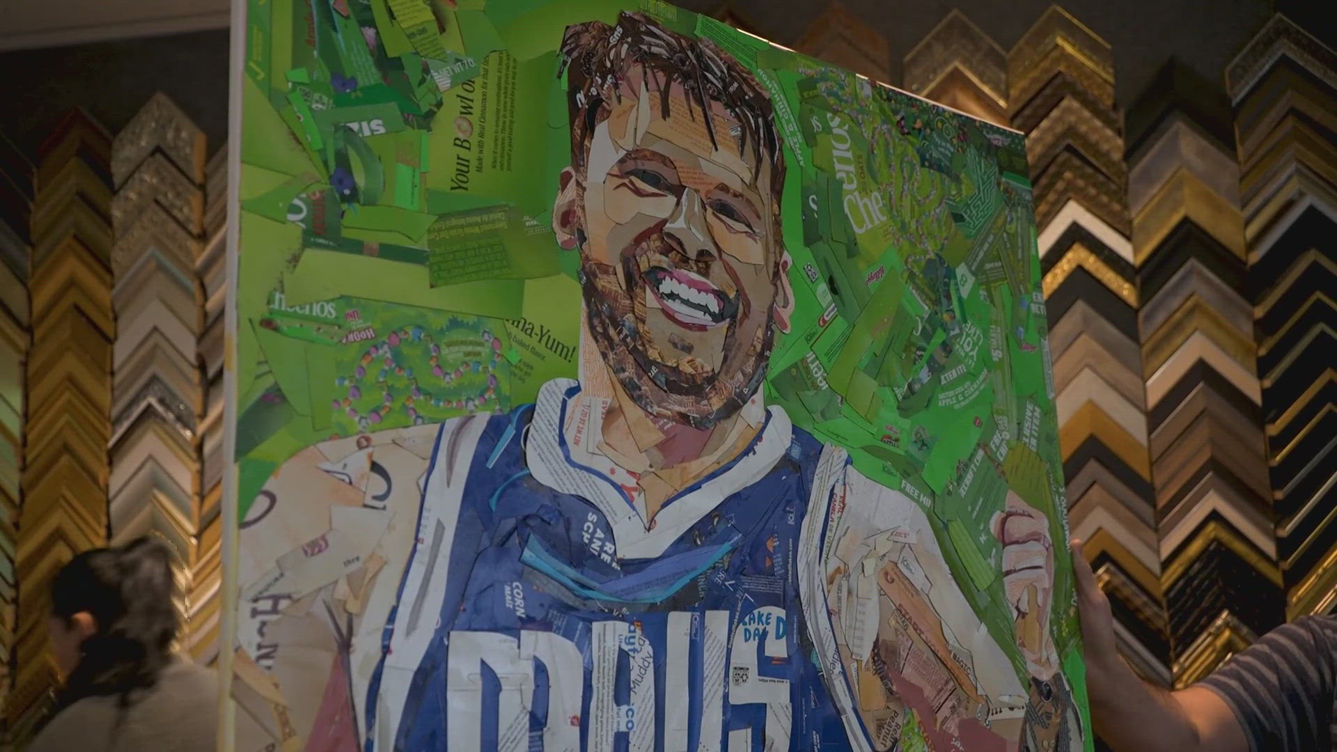 'He's supposed to be a Maverick' | Dallas artist creates Luka portrait ...
