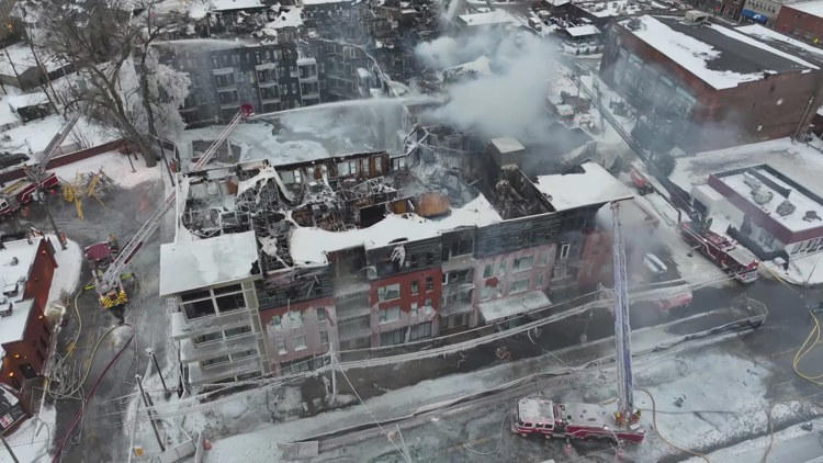 Demolition of Cedar Lee-Meadowbrook building destroyed in fire begins ...