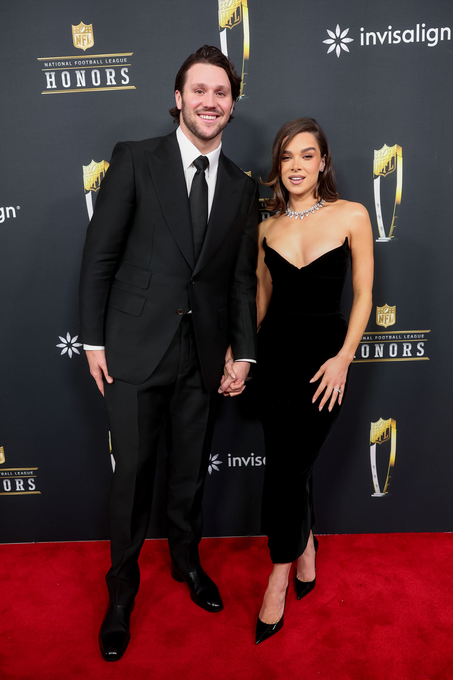 Hailee Steinfeld and fiancé Josh Allen make their red carpet debut