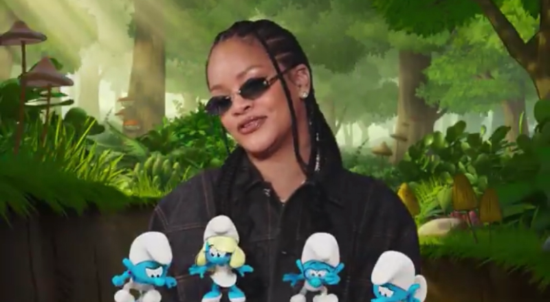 Rihanna brings ‘Smurfette’ to life and new music in official ‘Smurfs ...