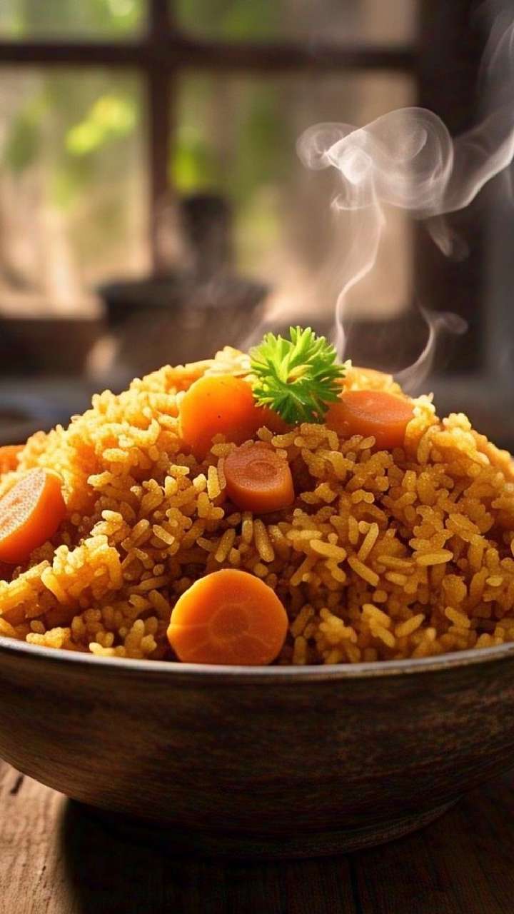 6 Easy Steps To Prepare Authentic Gujarati Style Jaggery Rice With Carrot