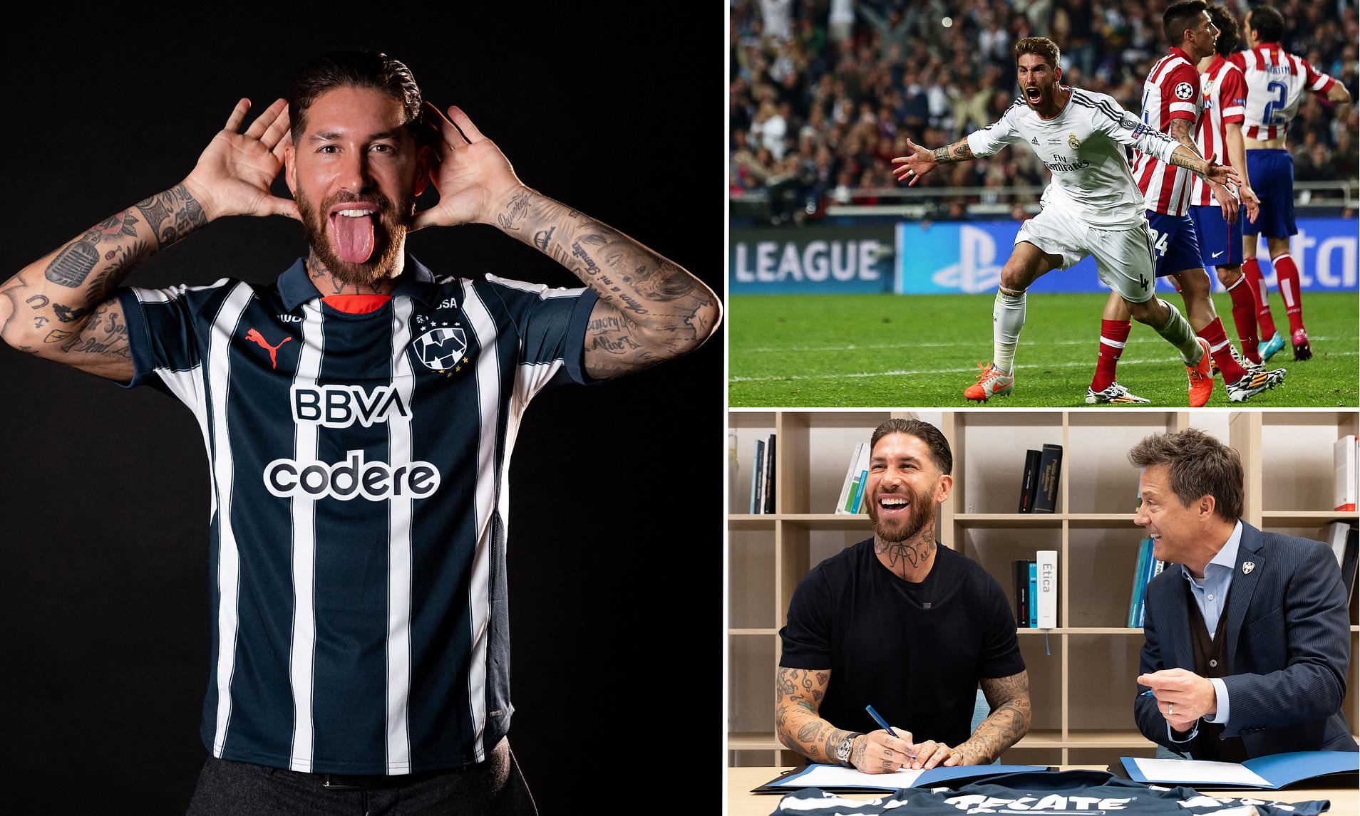Sergio Ramos joins Monterrey and chooses bizarre new shirt number to celebrate his Real Madrid ...