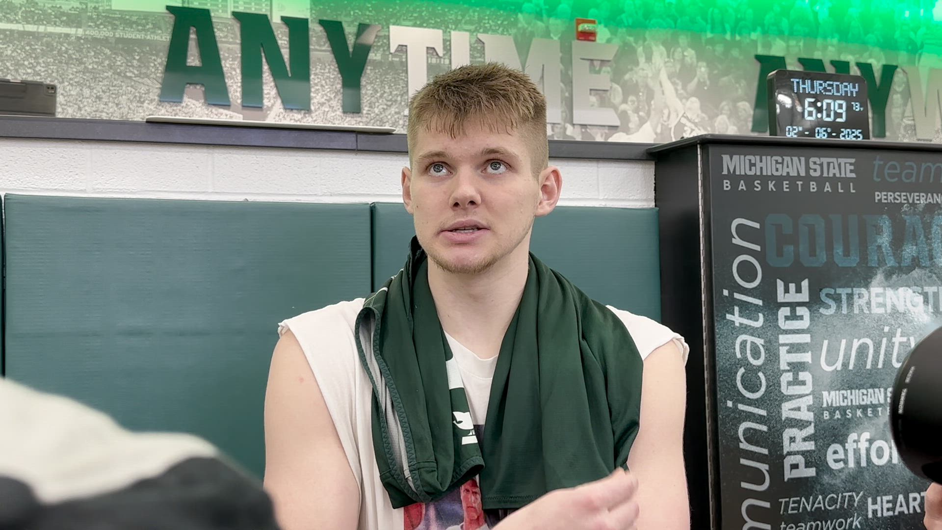 Michigan State Spartans Basketball F Jaxon Kohler 2-6-25