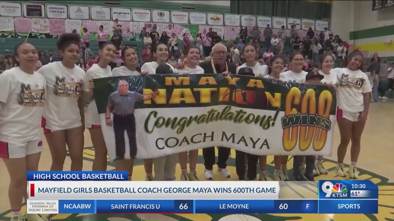 Mayfield girls basketball coach George Maya wins 600th game
