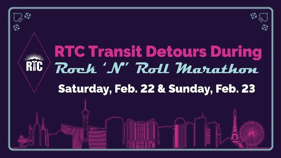 RTC announces Rock 'N' Roll Marathon detours across Las Vegas ...