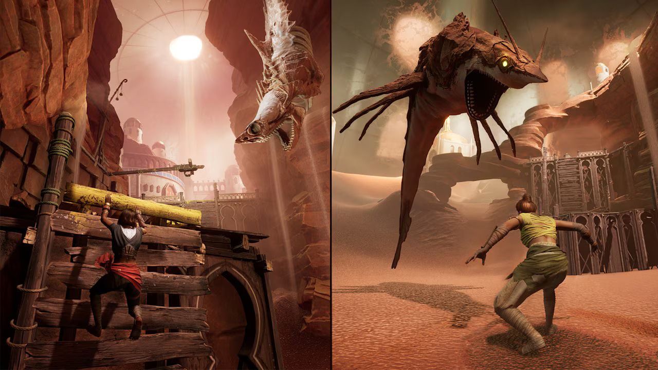 Split Fiction ups the ante on It Takes Two's wacky co-op action, while ...