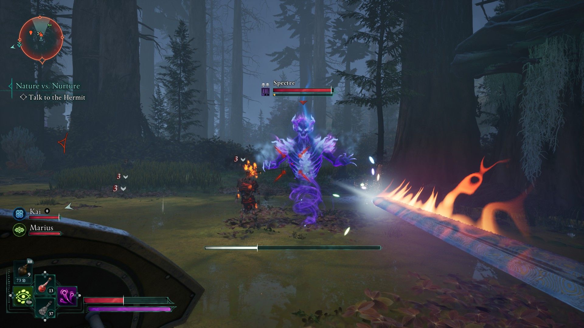 I grabbed this badass flaming sword in the first 4 hours of Avowed and ...