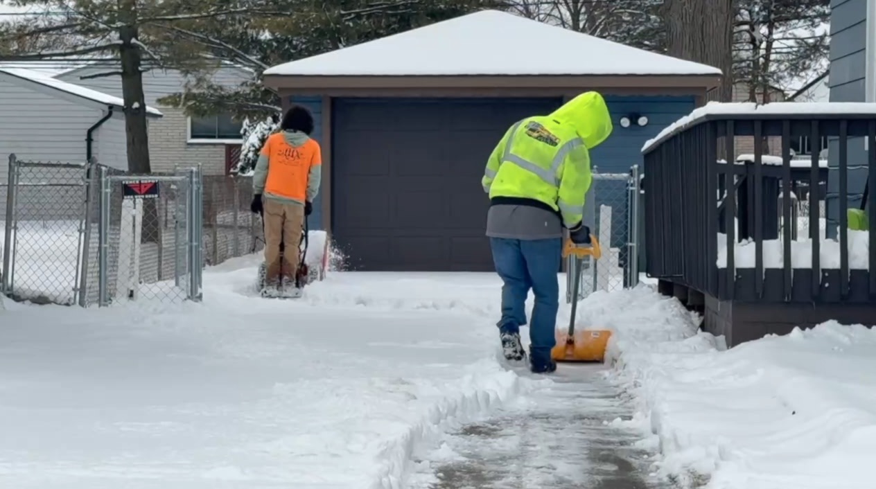 Snow plow crews hard at work after snow storm