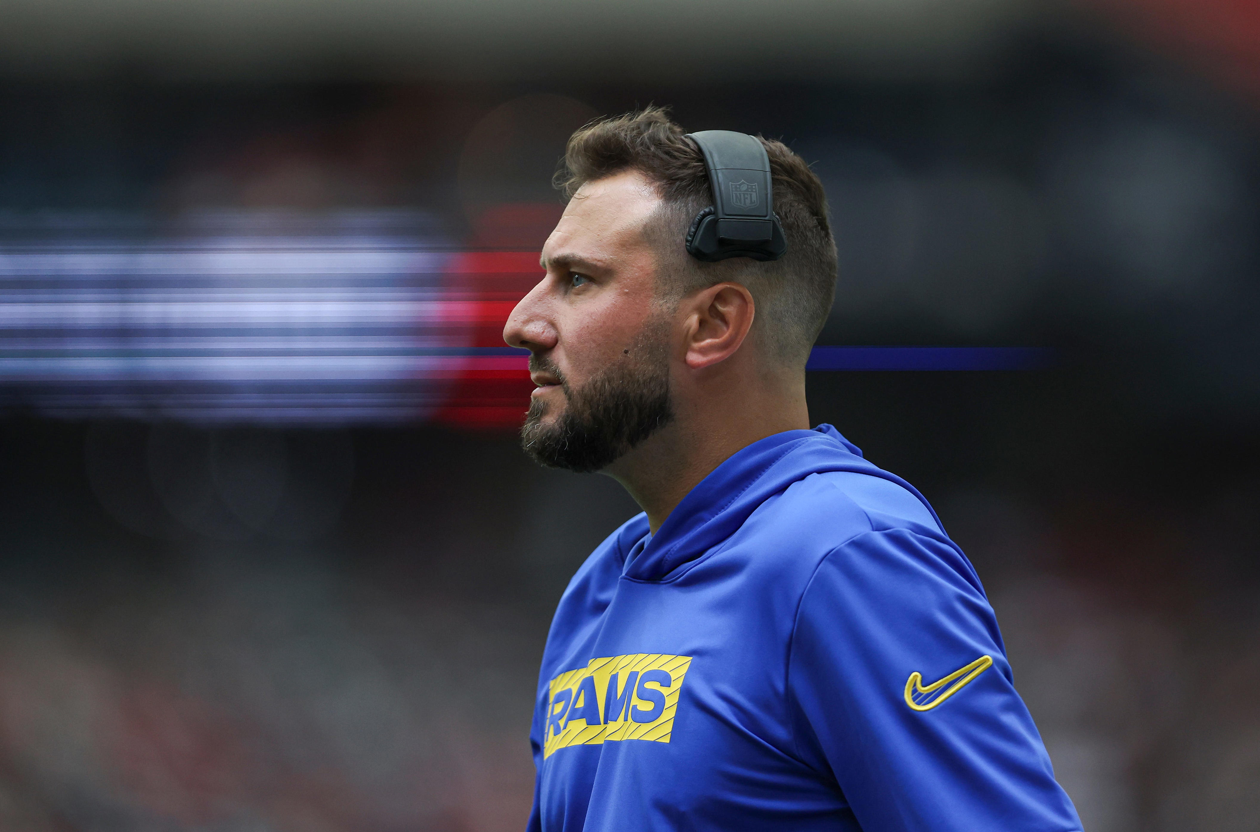 What did new Texans OC Nick Caley say during first press conference?