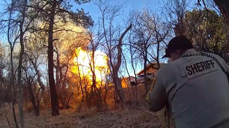Elderly man arrested after explosive clash with police in Prescott