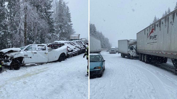 Portland braces for freezing rain after being pummeled by snow storm