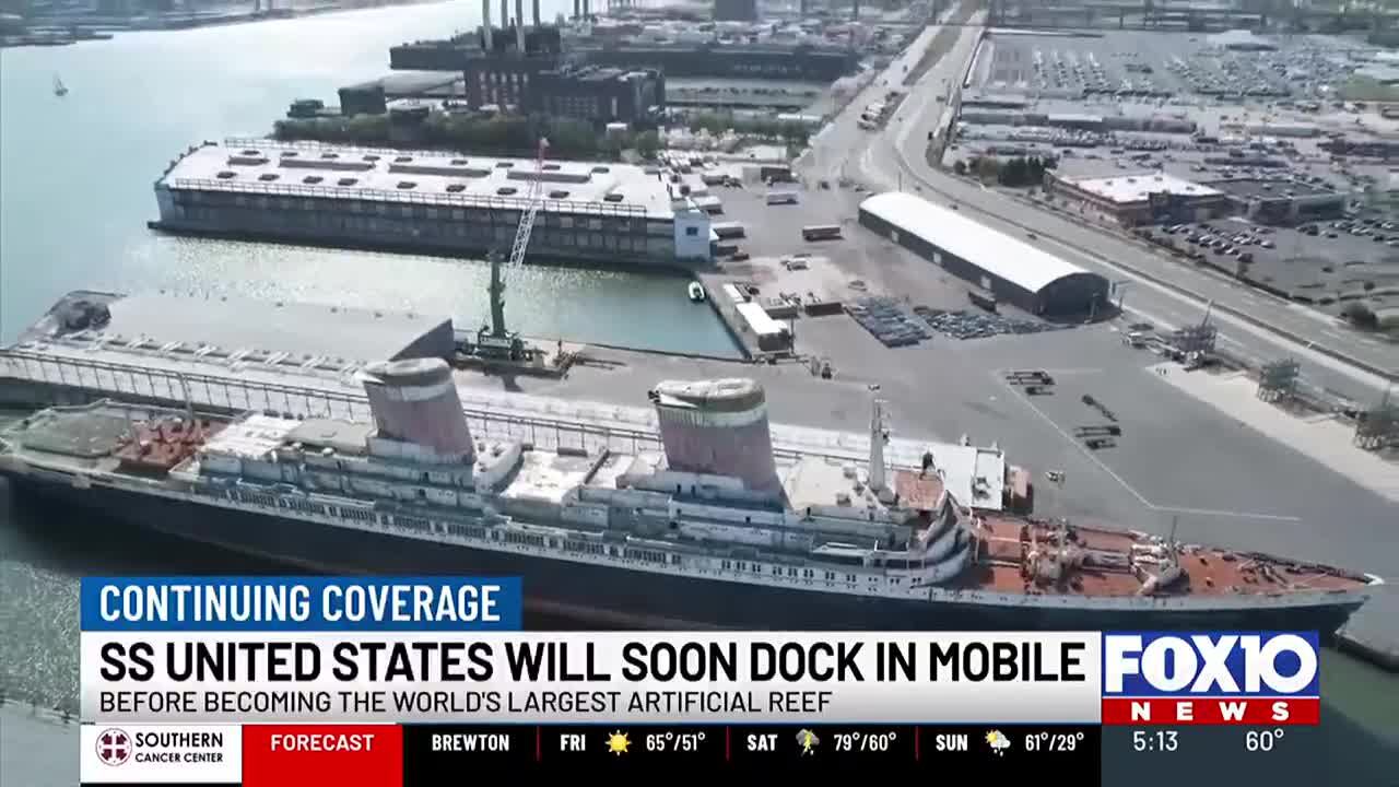 After several delays, SS United States soon to head to Mobile