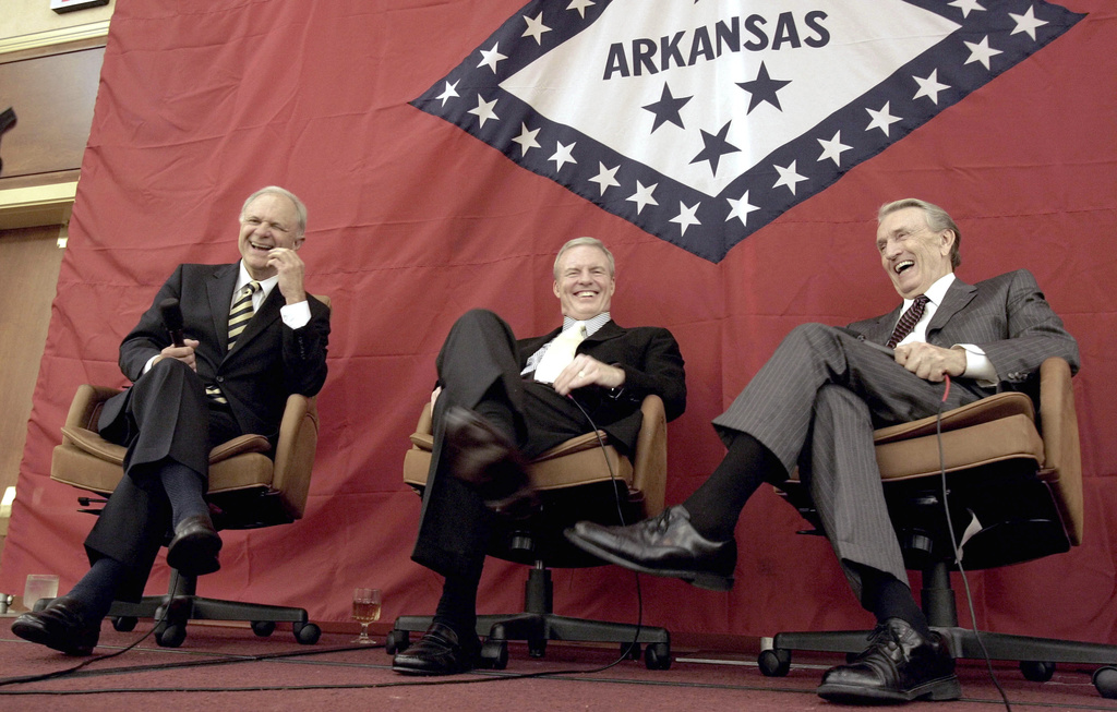 Former Arkansas Gov. Jim Guy Tucker, who stepped down in the wake of ...