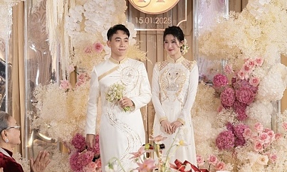 Vietnam’s richest billionaire Pham Nhat Vuong’s son and beauty queen fiancée vacation in Japan