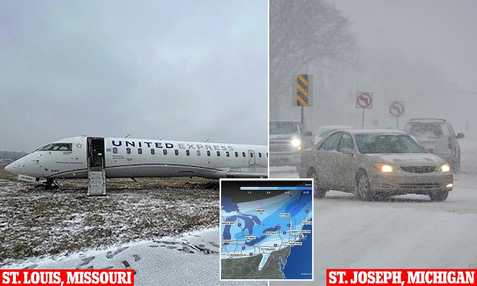 Winter storm Jett is set to sweep across the US