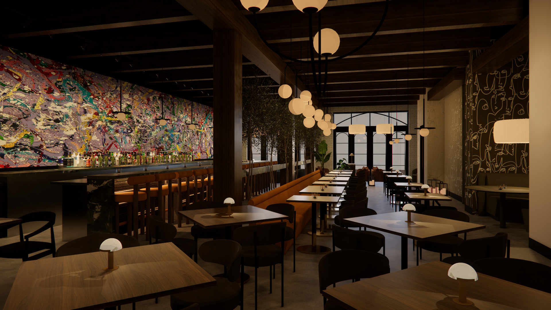 A New River North Restaurant Takes Inspiration From Jackson Pollock’s ...