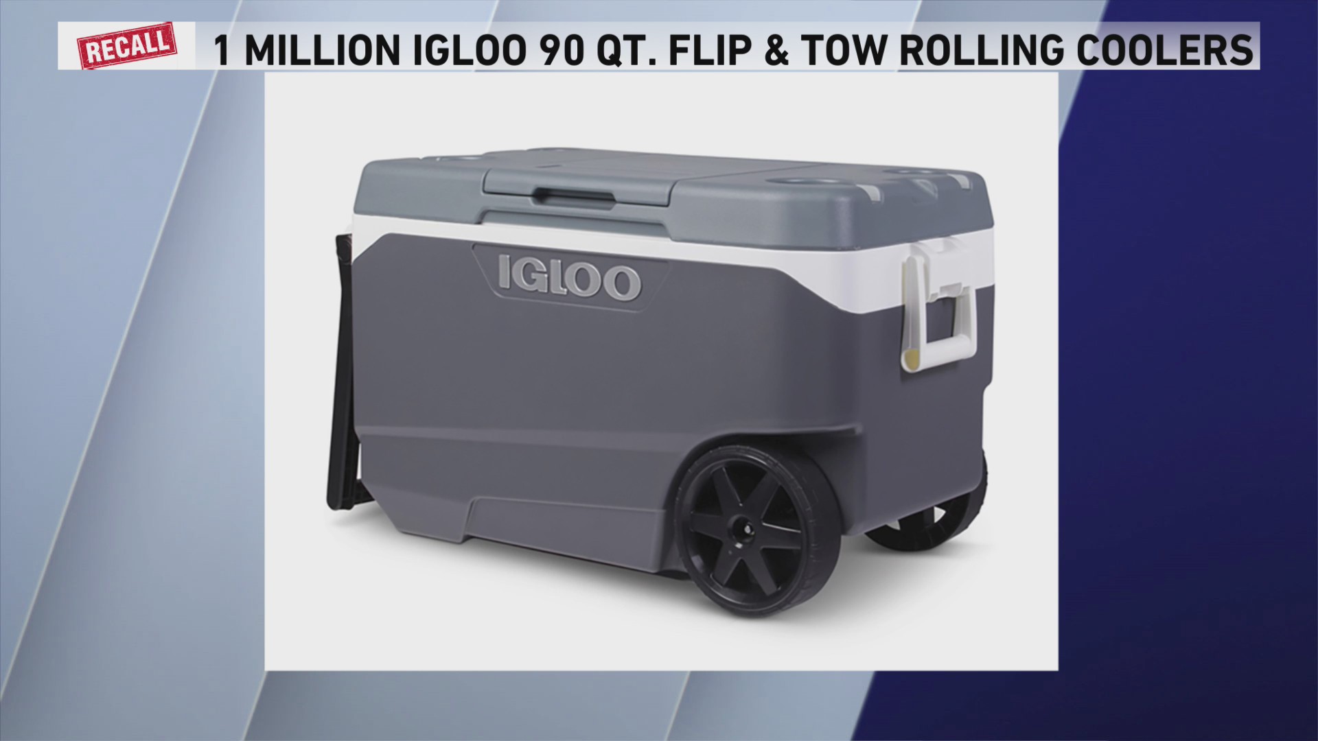 Igloo recalls over a million coolers after handle hazard causes fingertip amputation injuries